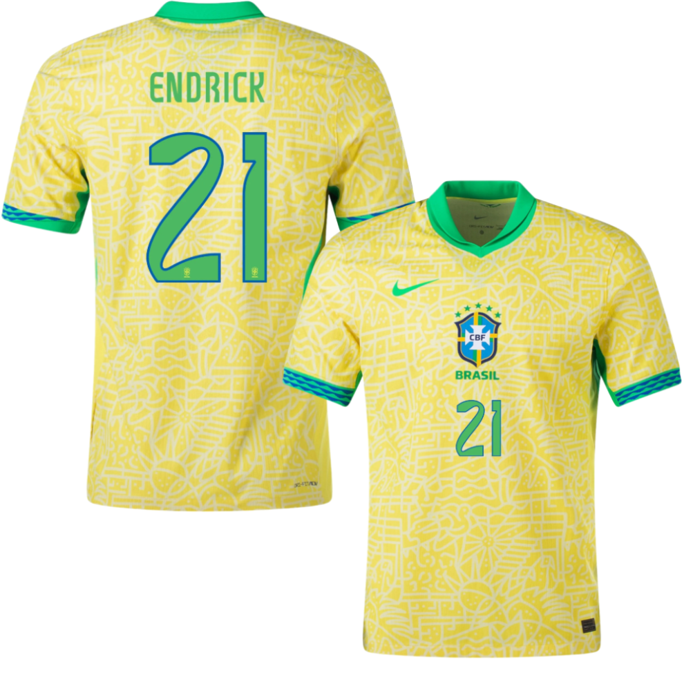Maillot Bresil Domicile 2024 2025 Endrick | Foot Dealer