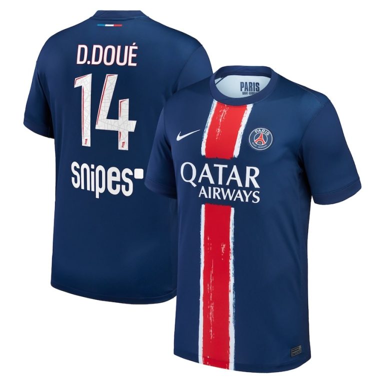 Maillot PSG Domicile 2024 2025 Désiré Doué | Foot Dealer