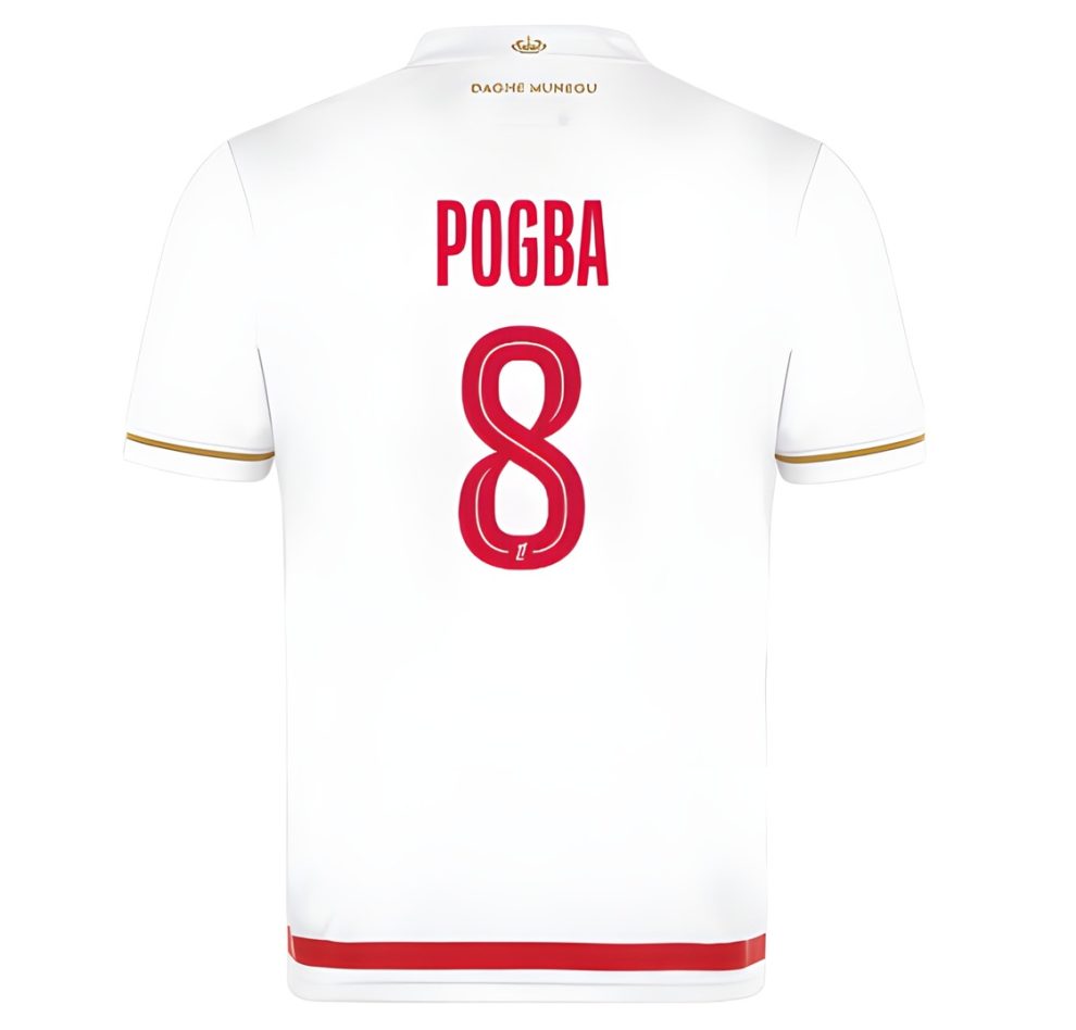 AS Monaco Home Shirt 2025-2026 Pogba | Foot Dealer