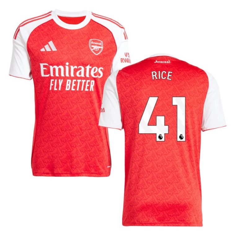 Camiseta da Arsenal para a primeira equipación 2025-2026 Rice | Foot Dealer