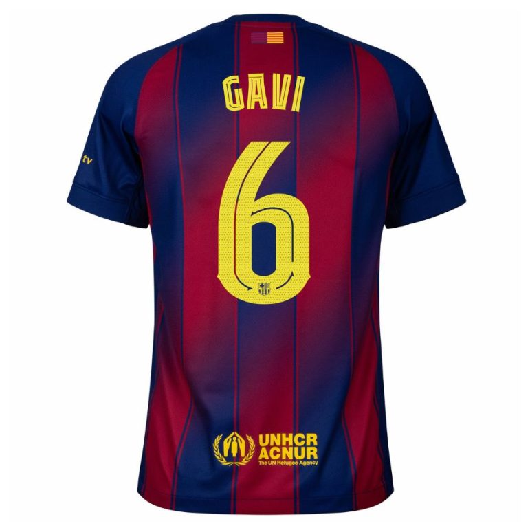 Barca Home Kit Kids Shirt 2025 2026 Gavi | Foot Dealer