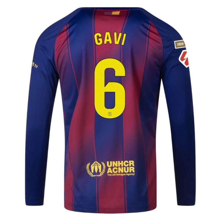 Camiseta local del Barça 2025-2026 Gavi manga larga La Liga | Foot Dealer