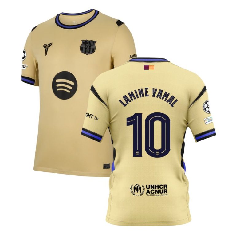 Maillot Barca Exterieur 2025 2026 Lamine Yamal UCL | Foot Dealer