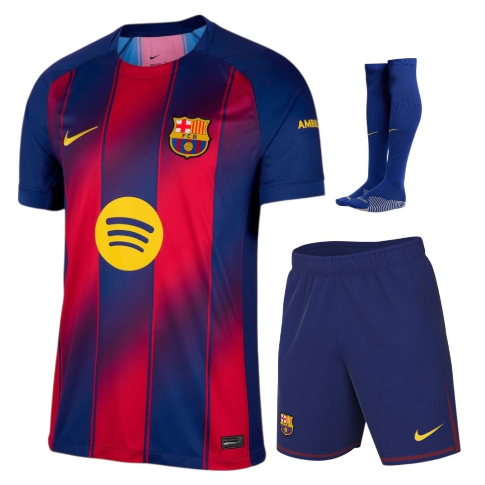 Barca Home Kids Jersey 2025 2026 Gavi