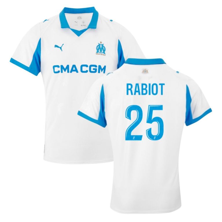 Maillot OM Domicile 2025 2026 Rabiot | Foot Dealer