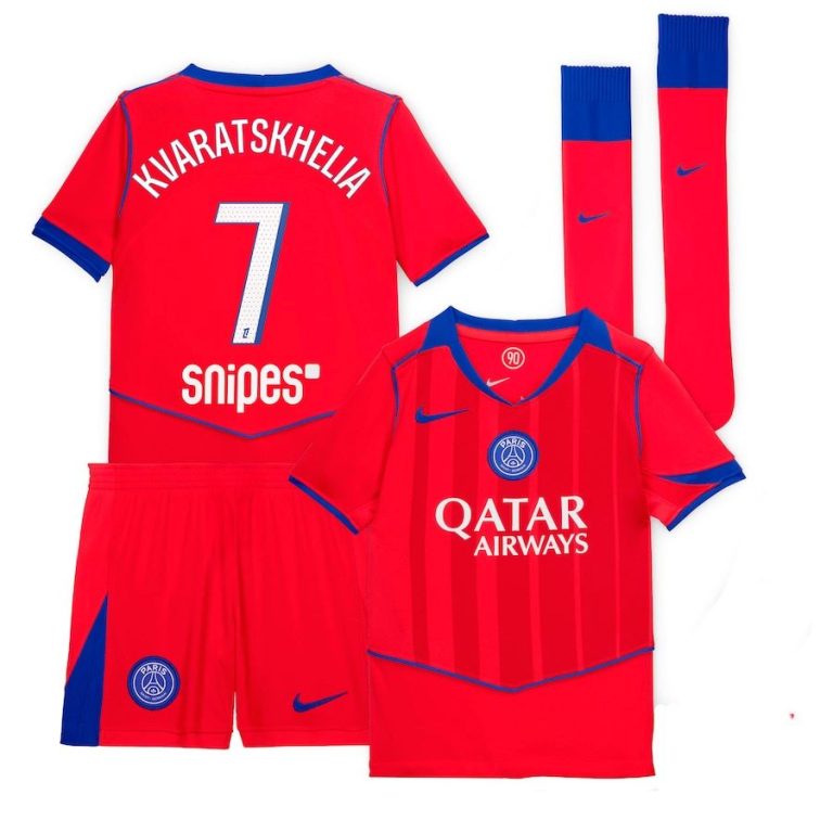 PSG Third Kids Kit dres 2025 2026 Kvaratskhelia | Foot Dealer