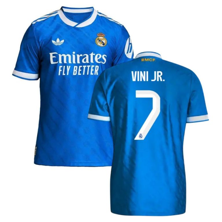 Camiseta de la tercera equipación del Real Madrid 2025-2026 de Vini Jr. | Distribuidor de fútbol