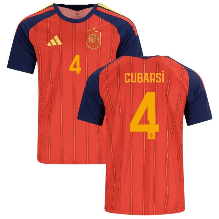 Spánn Home Jersey 2026 2027 Cubarsi | Fótboltasali