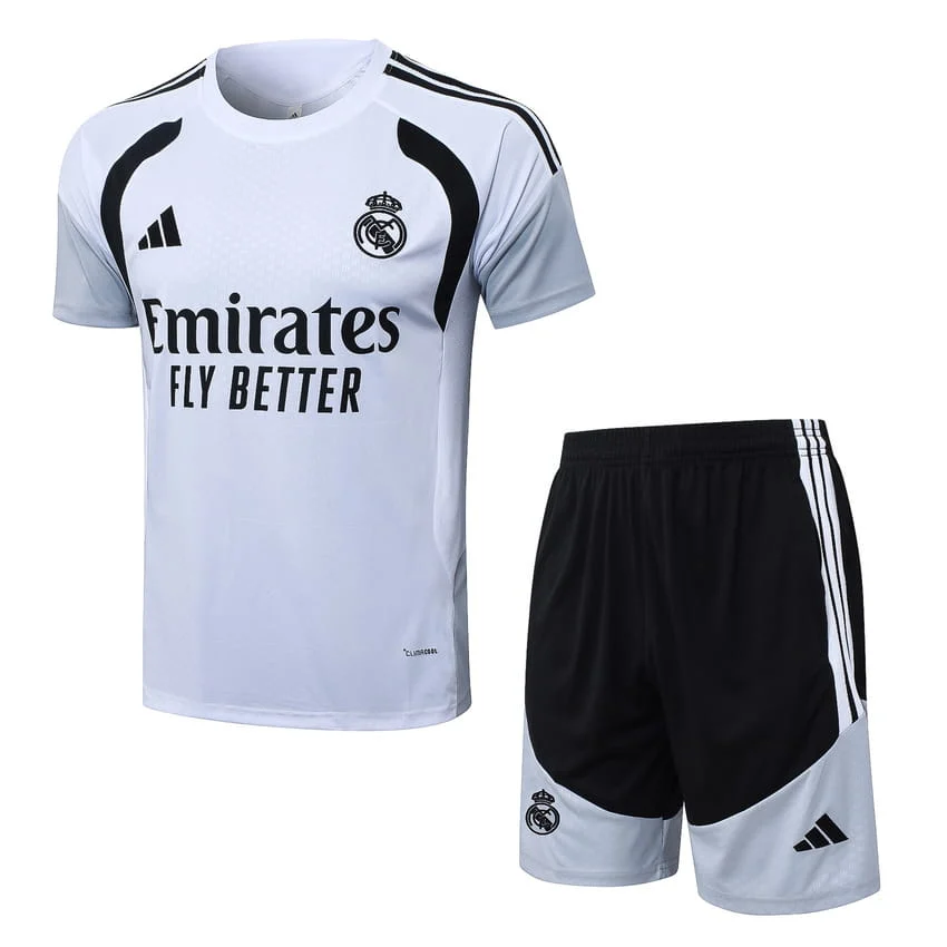 Real Madrid treyja og stuttbuxur 2025/2026 - Hvítt | Foot Dealer
